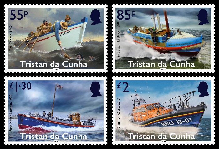 Tristan da Cunha Stamps: 200th Anniversary of RNLI, Part 1 - Lifeboats